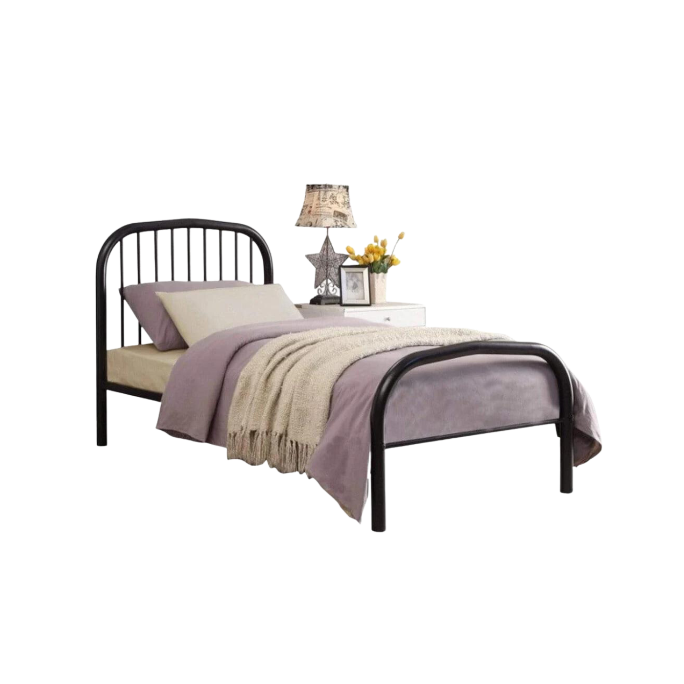 Macy Single Bed - Metal