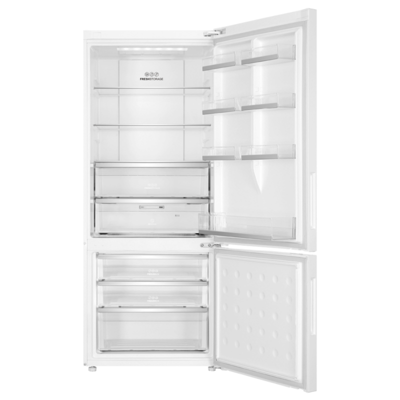 Haier 450 Ltr Bottom Mount Fridge - White - Lease 247